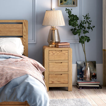 Padstow 3 Drawer Bedside Table – FW Homestores