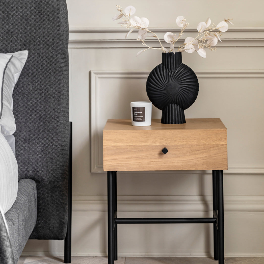 Ashdown 1 Drawer Bedside Table – FW Homestores
