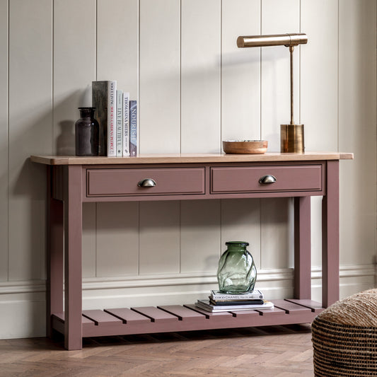 Huntington 2 Drawer Clay Console Table – FW Homestores