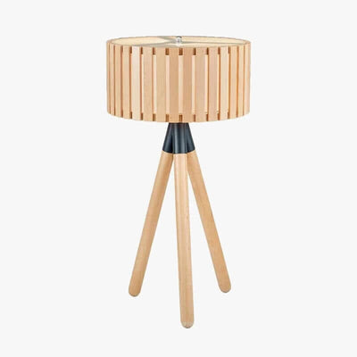 Antique Wood Slat Table Lamp